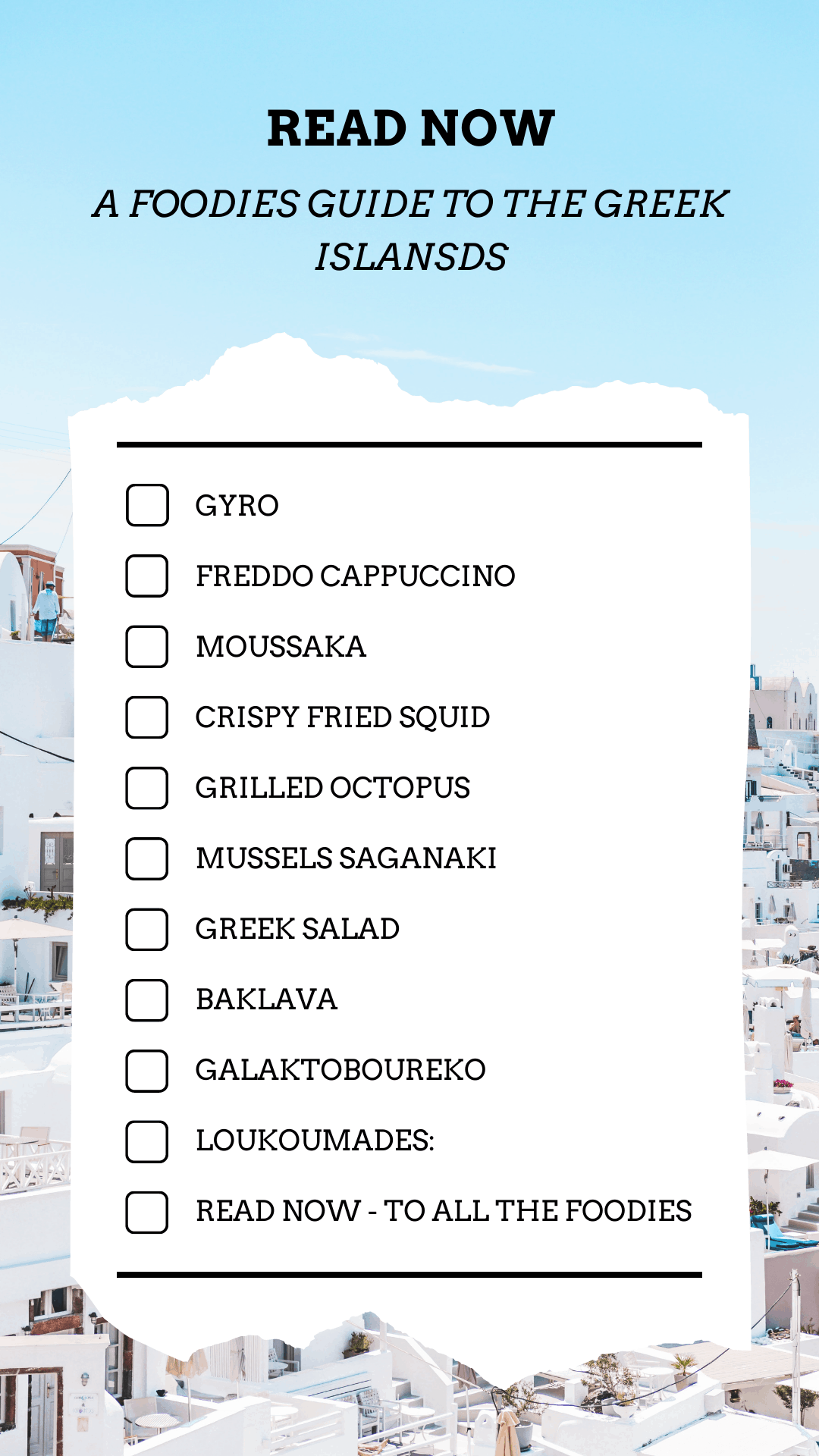 A Foodies Guide to Visiting the Greek Islands - loversofliving